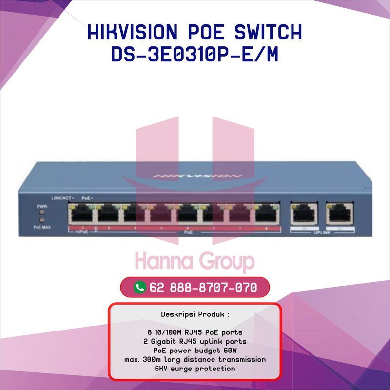 HIKVISION POE SWITCH DS-3E1309P-EI