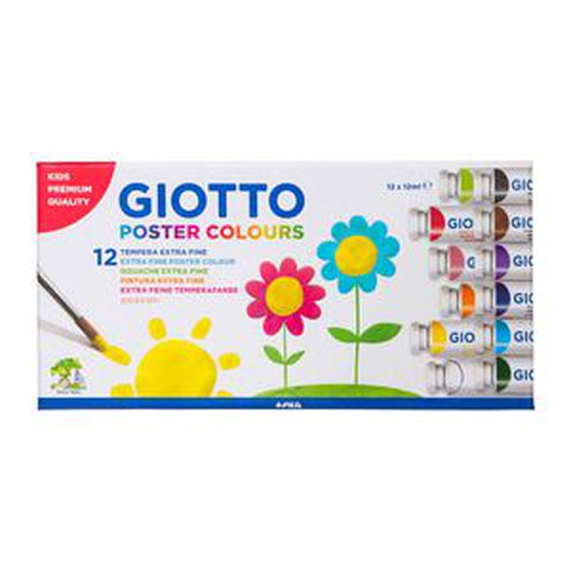 Poster Paint GIOTTO 12 Colors