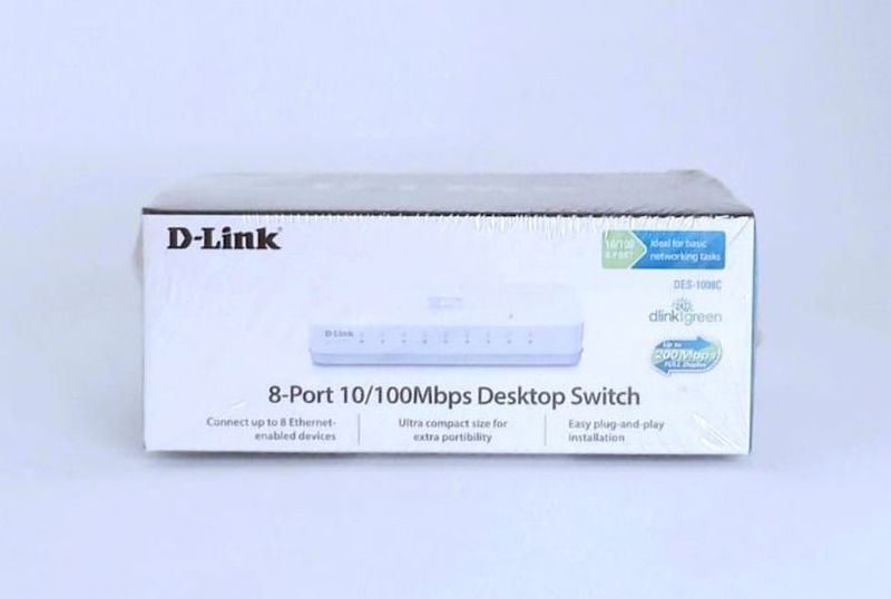 Hub Switch DES-1008C Dlink 8 port