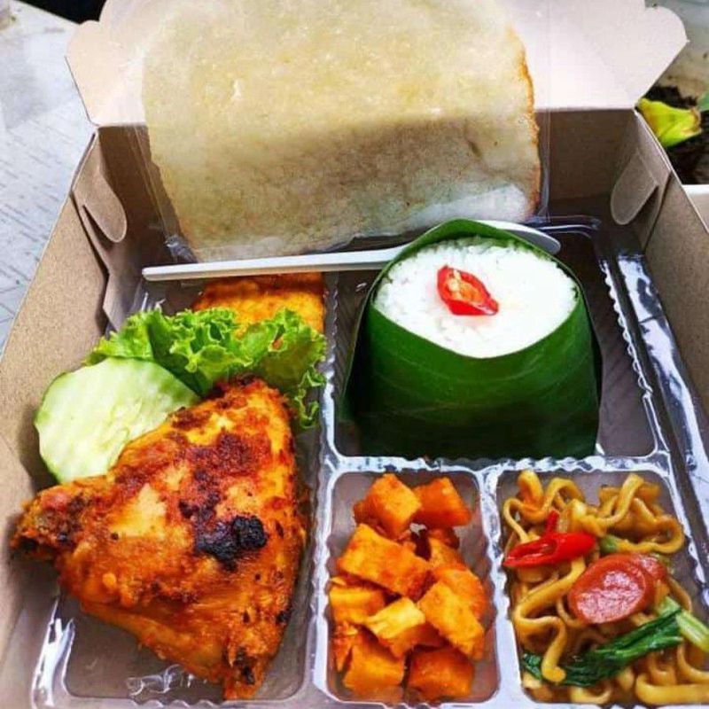 Nasi Kotak Ayam Bakar Komplit