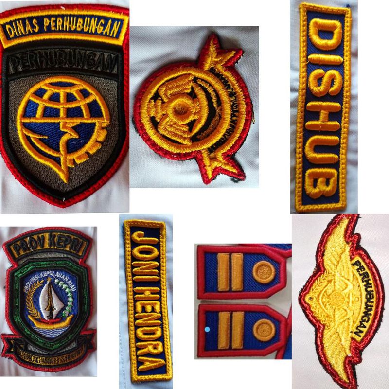 BORDIR TIMBUL ATRIBUT DISHUB