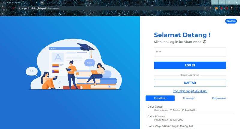 Perangkat Aplikasi PPDB Online : Sewa Domain, MAP dan Pendampingan