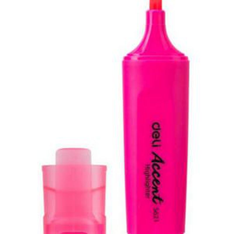 Deli Highlighter Chisel tip:1-4mm (PINK)