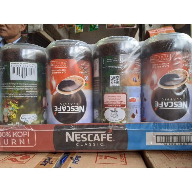 NESCAFE Classic Botol Kaca 200gr Kemasan Karton [Box]