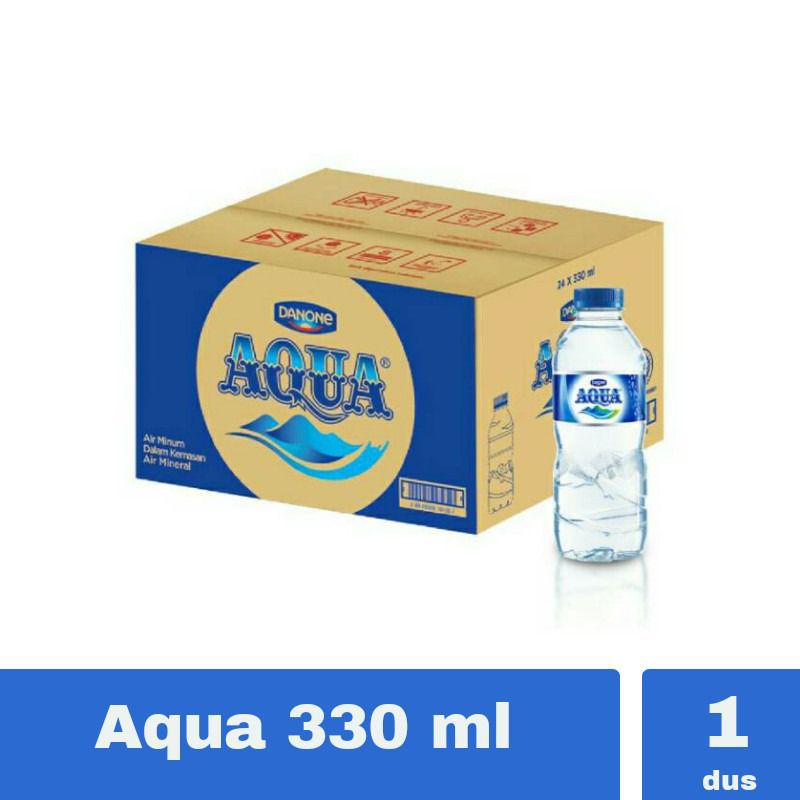 Air Mineral Aqua Botol 330 ml