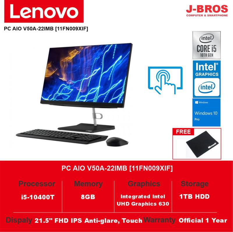 PC Lenovo AIO V50A-22IMB i5-10400T/8GB/1TB/W10Pro