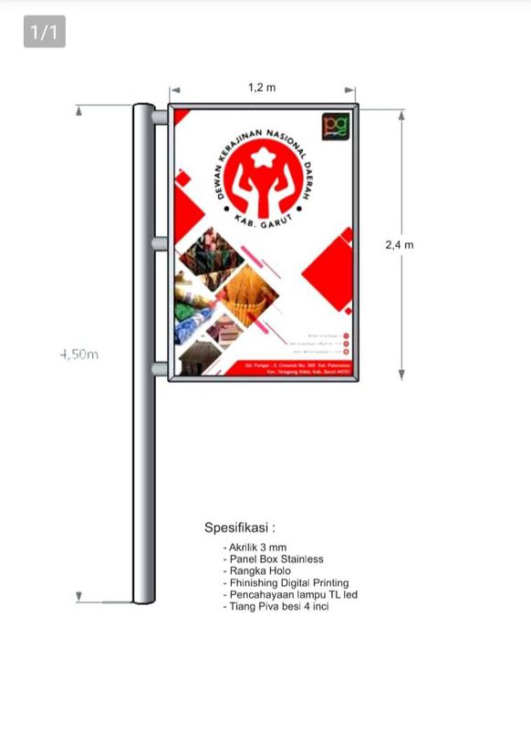 NeonBox Akrilik 1,2 X 2,4 Meter