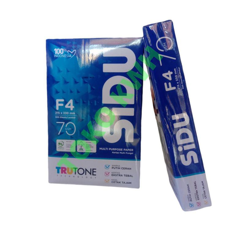 KERTAS F4 HVS - SIDU 70 gsm