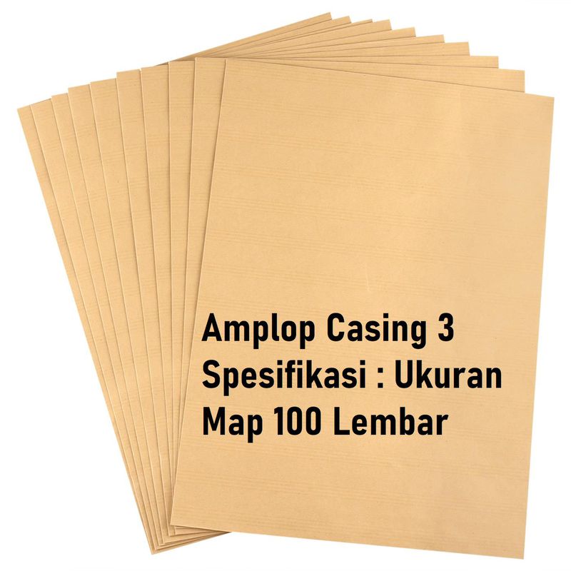 Amplop Casing 3 Spesifikasi : Ukuran Map 100 Lembar