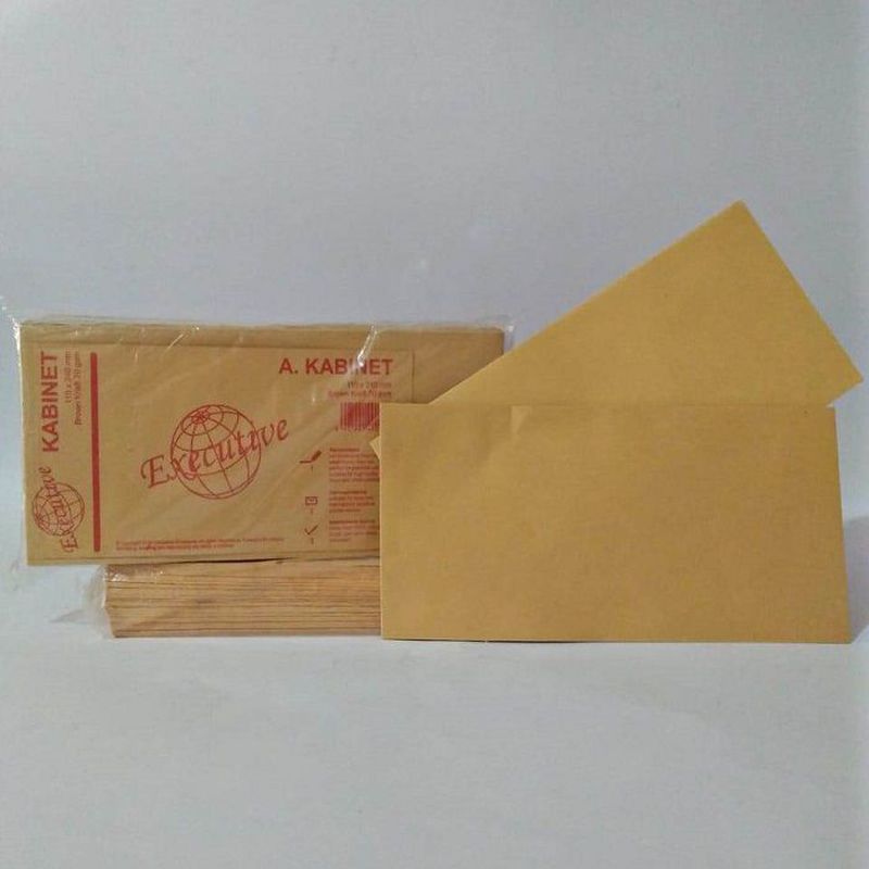 Amplop Coklat Kecil A Cabinet Per Pak @100 Lbr