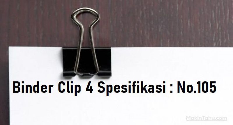 Binder Clip 4 Spesifikasi : No.105