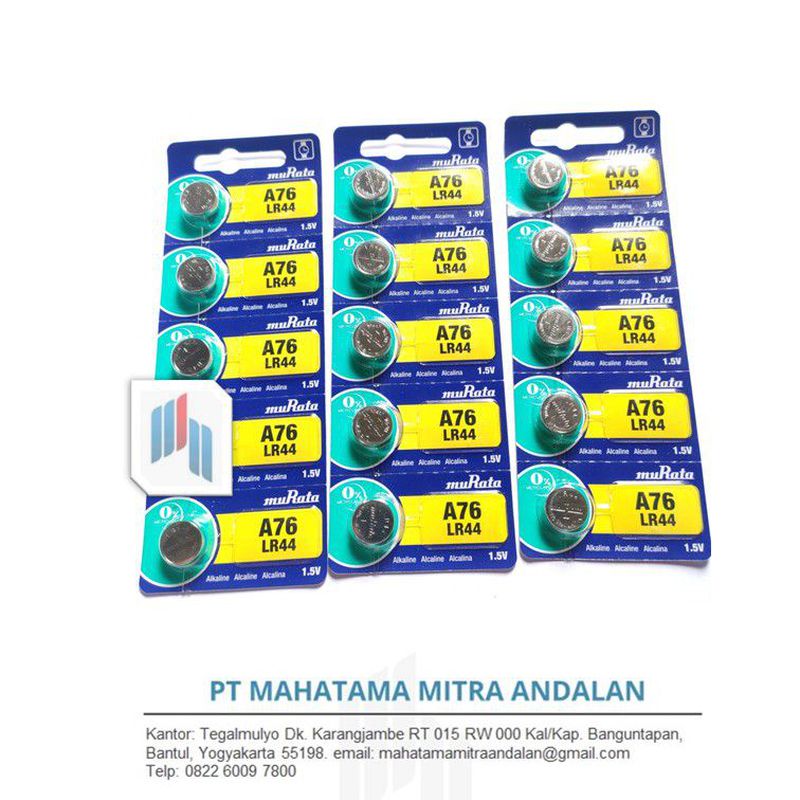 Battery Baterai Batere Sony muRata LR44 A76 Original