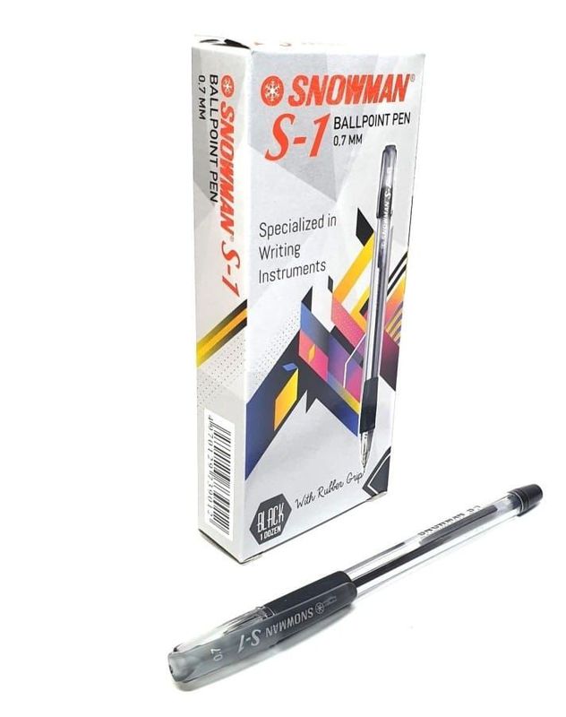 Pulpen / Bolpen Snowman S-1 0.7mm [1 Box / 12 Pcs]