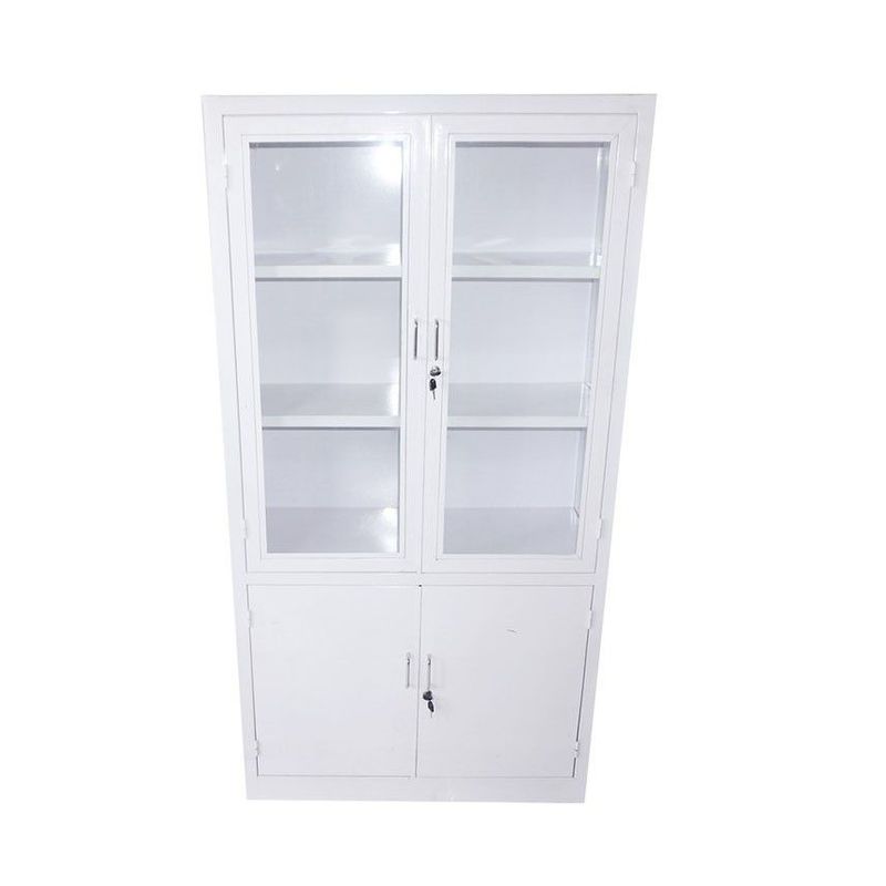 Lemari Display Obat Anti Karat 2 Pintu Kaca RS Klinik Apotek