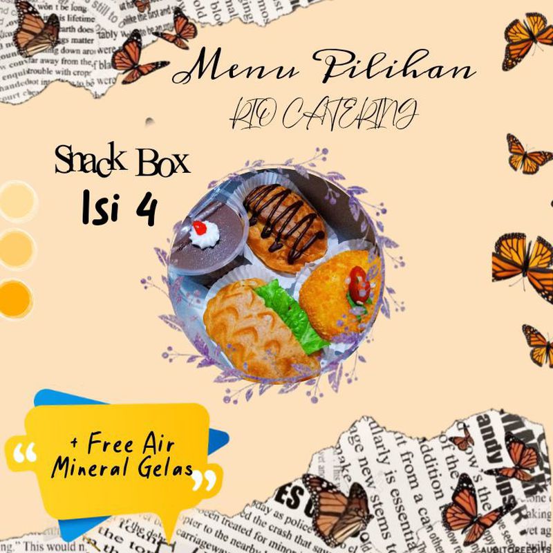 snack box isi 4 paket A bay rio catering