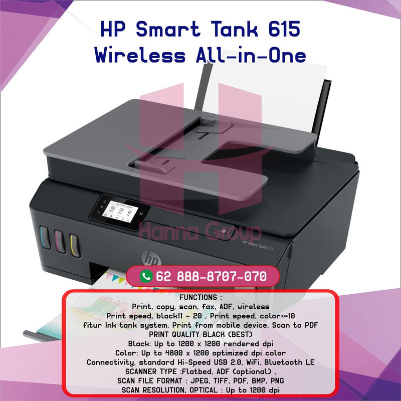 HP Smart Tank 615 Wireless All-in-One