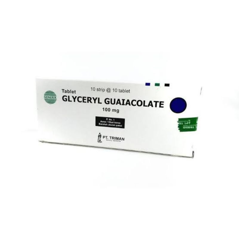 Glyceryl Guaiacolate 100mg Triman