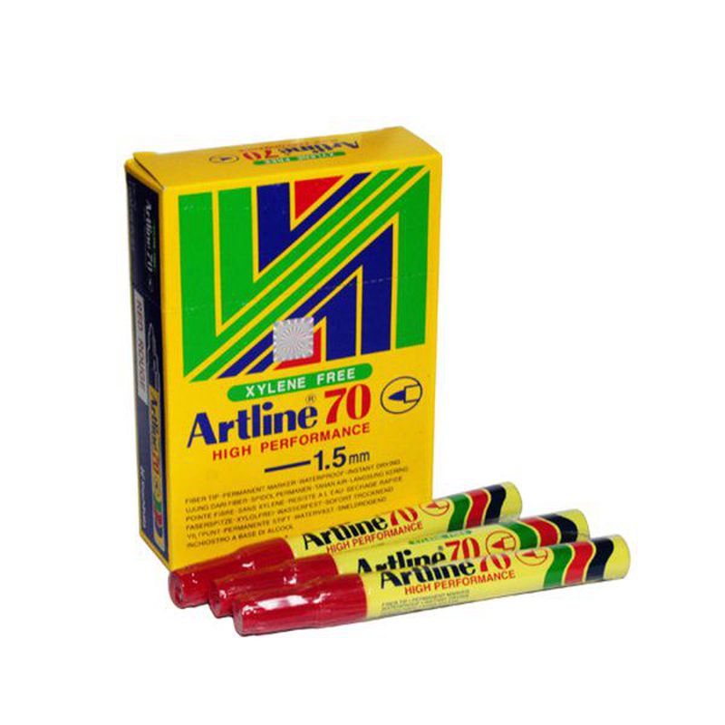 Spidol Artline 70 Permanent Marker - Merah