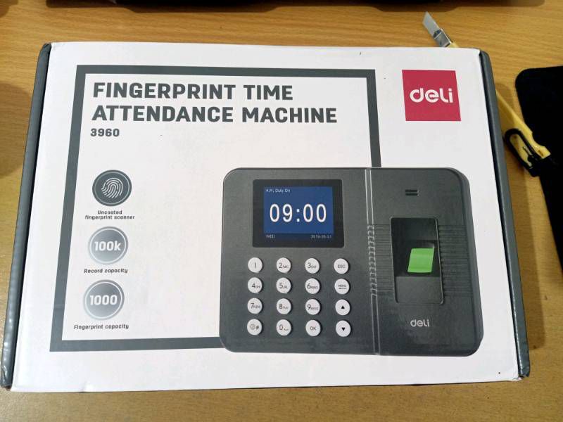 Mesin Absensi FingerPrint Sidik Jari DELI E 3960 Finger Print