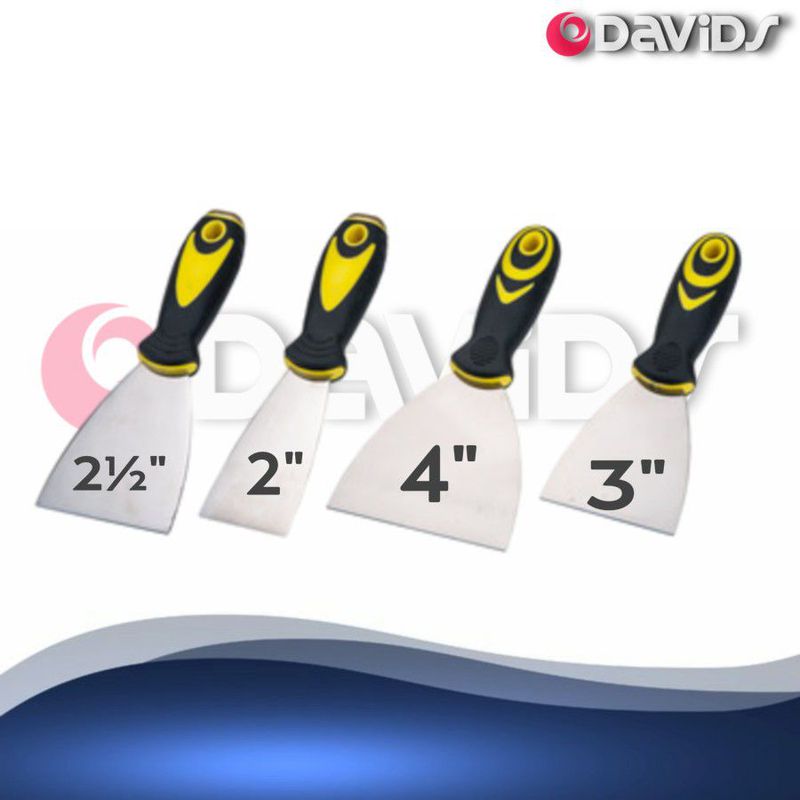 SCRAPER SCRAPPER KAPE KAPI STAINLESS GAGANG KARET - 2,5