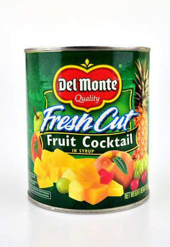 BUAH KALENG DEL MONTE FRUIT COKTAIL PEACH 825 GR - FRUIT COCKTAIL
