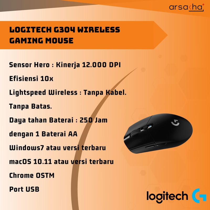 Logitech G304 Wireless Gaming Mouse