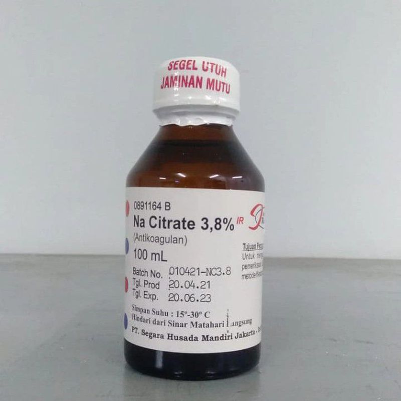 Na Citrate/Na Citrat 3,8% , 100ml