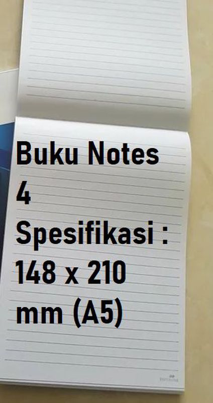 Buku Notes 4 Spesifikasi : 148 x 210 mm (A5)