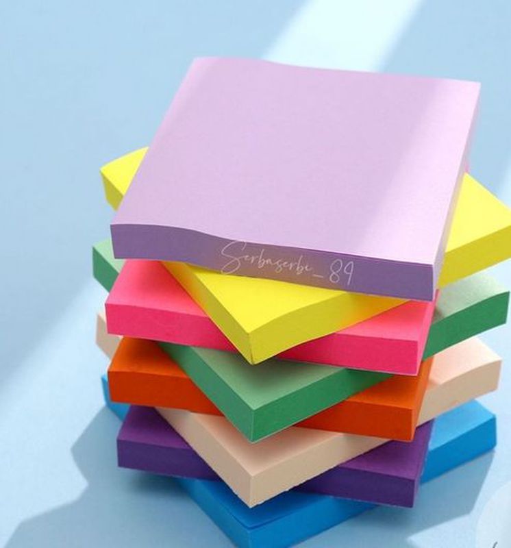 ticky note post-it memo tempel warna warni post it 100 lembar ukuran ...