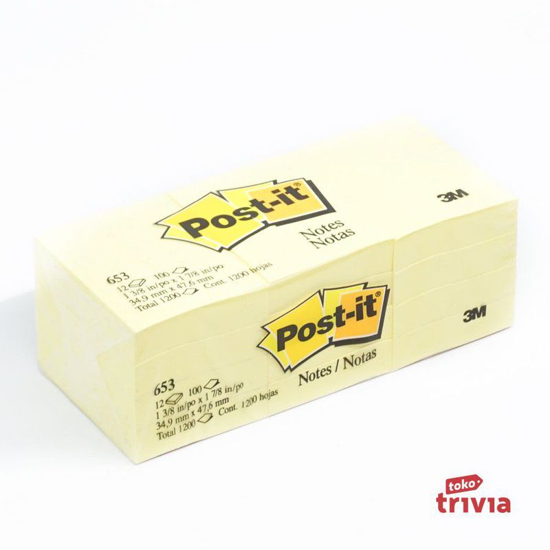Post It 653 yellow