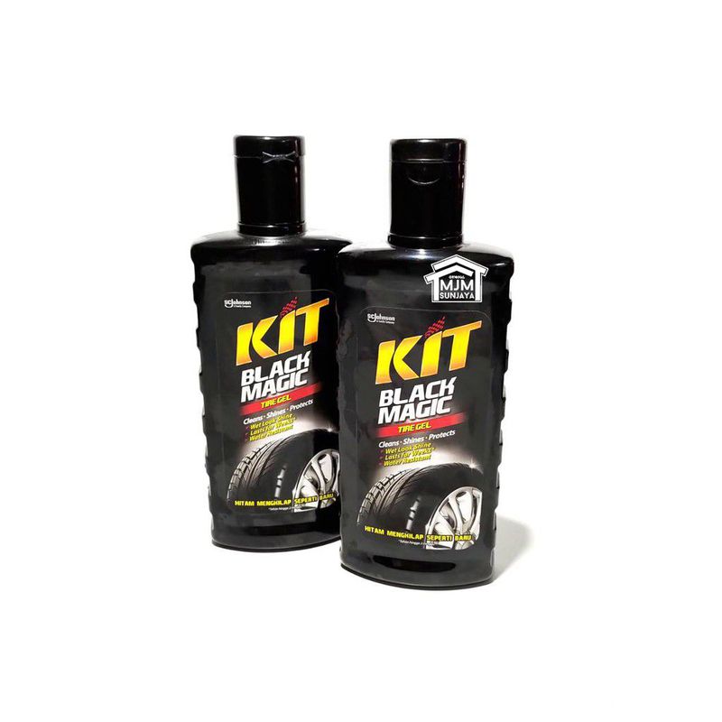 Kit Black Magic Tire Gel 300ml Botol Semir Ban