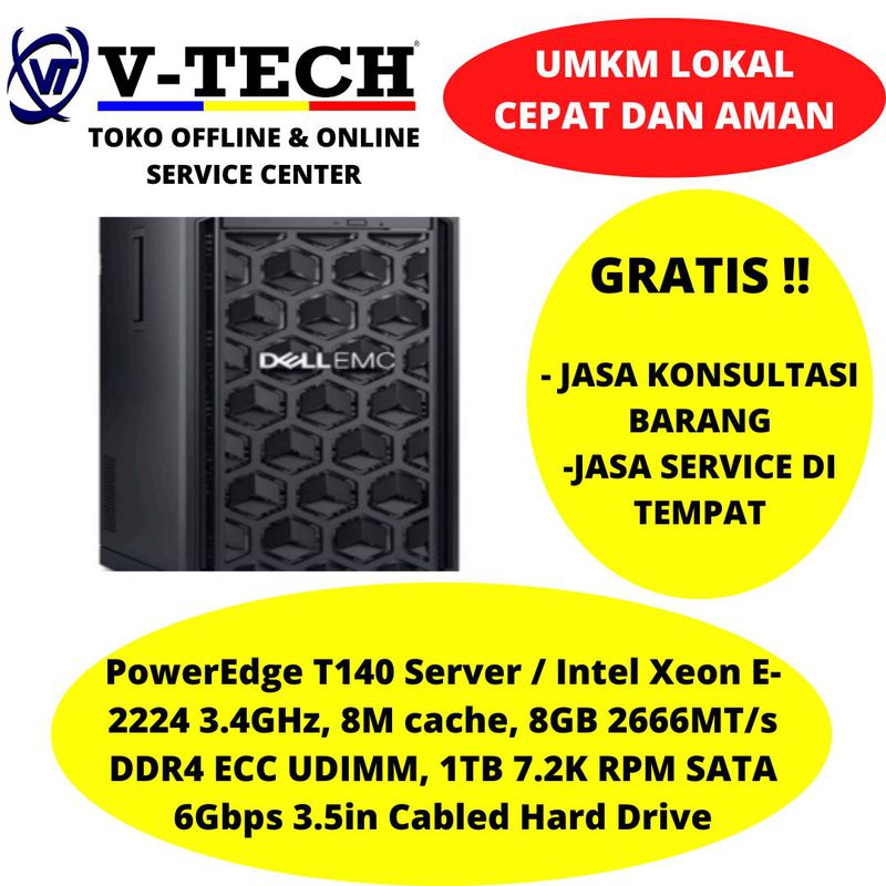 V-TECH DELL EMC POWEREDGE T140 SERVER