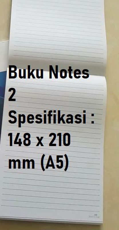 Buku Notes 2 Spesifikasi : 148 x 210 mm (A5)