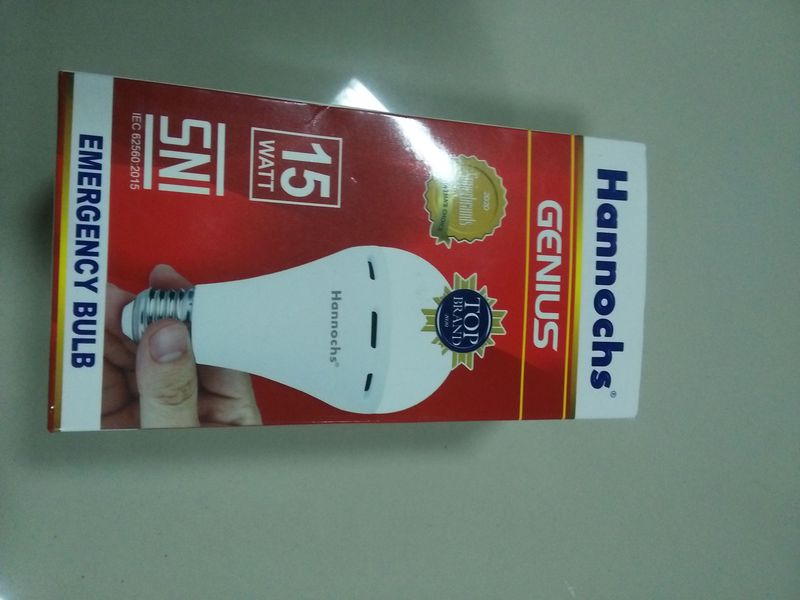 lampu emergency 15 watt merk Hannock