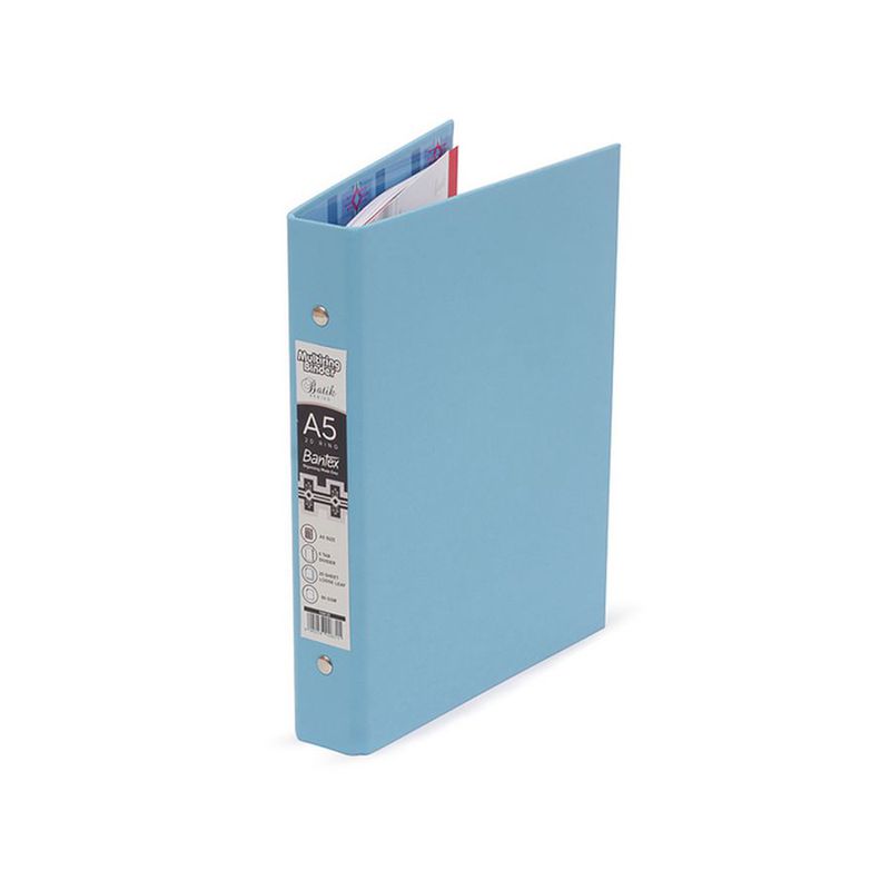 Multiring Binder BANTEX A5 Sky Blue Batik Series 133423