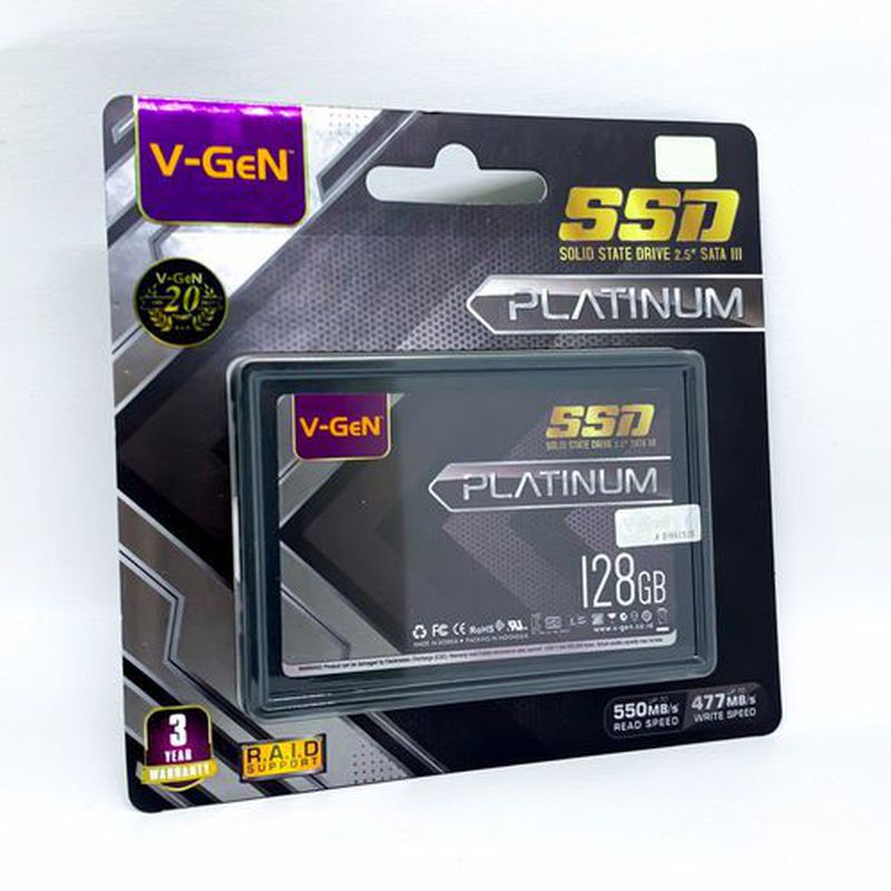 V-Gen SSD 128GB Sata3 - Vgen 128 GB 2.5 + Instalasi Windows