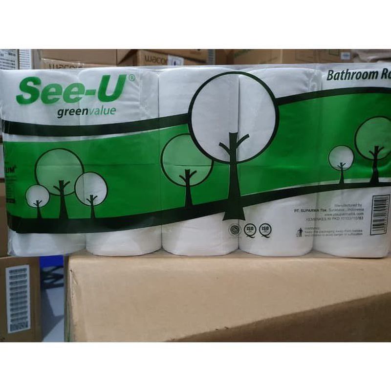 SEE - U Roll Green 215 sheet (Tisu Gulung)