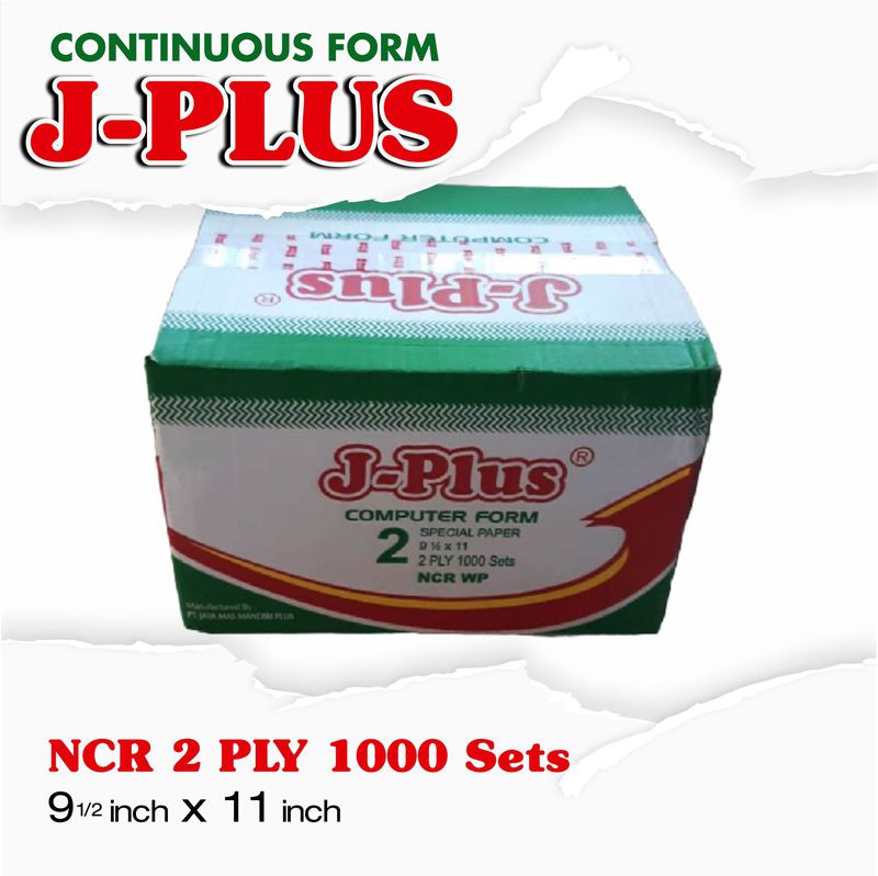 Kertas Continuous Form J-Plus 9,5 x 11 2 PLY 1.000 set