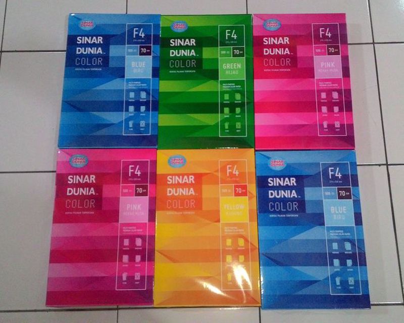 Sinar Dunia HVS 70 gr Folio F4 Warna