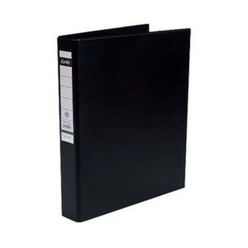 Binder BANTEX 2 Ring D Kapasitas 25 mm Ukuran A4 Warna Black 822210