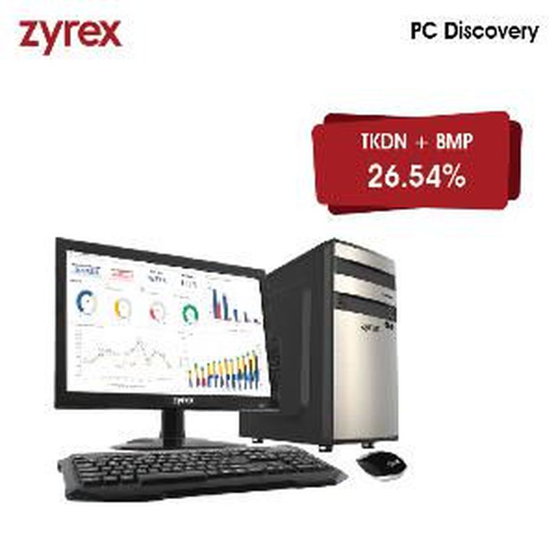 ZYREX DEKSTOP PC DISCOVERY DS002D Ci5|RAM 8GB|SSD 500GB|19,5″ LYR