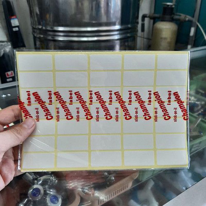 KKB CETAK LABEL SPESIFIKASI : LABEL LAB KALIBRASI