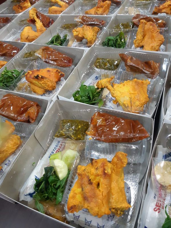 nasi kotak - Ayam Pop