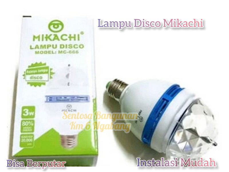 LAMPU DISCO MIKACHI MC-666 3W