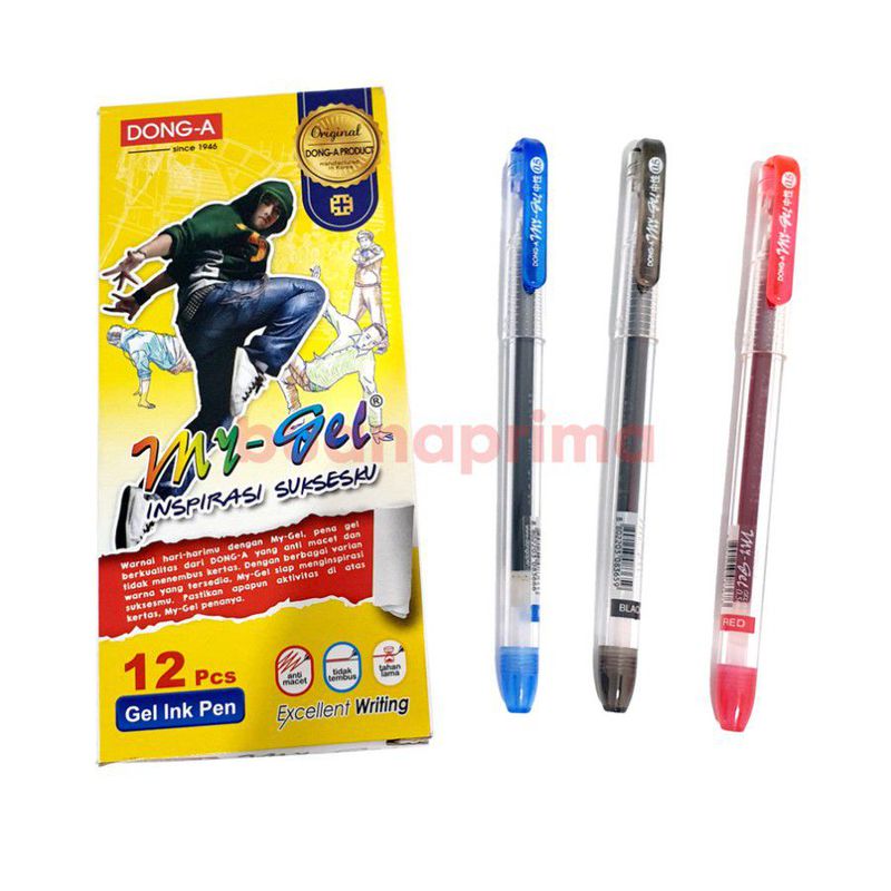 Pulpen My Gel Dong A Mygel Biru