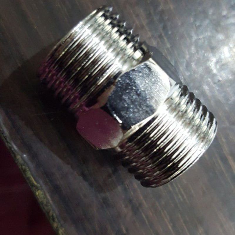 DOUBLE NIPPEL / DOBEL NEPEL STAINLESS 1 INCH