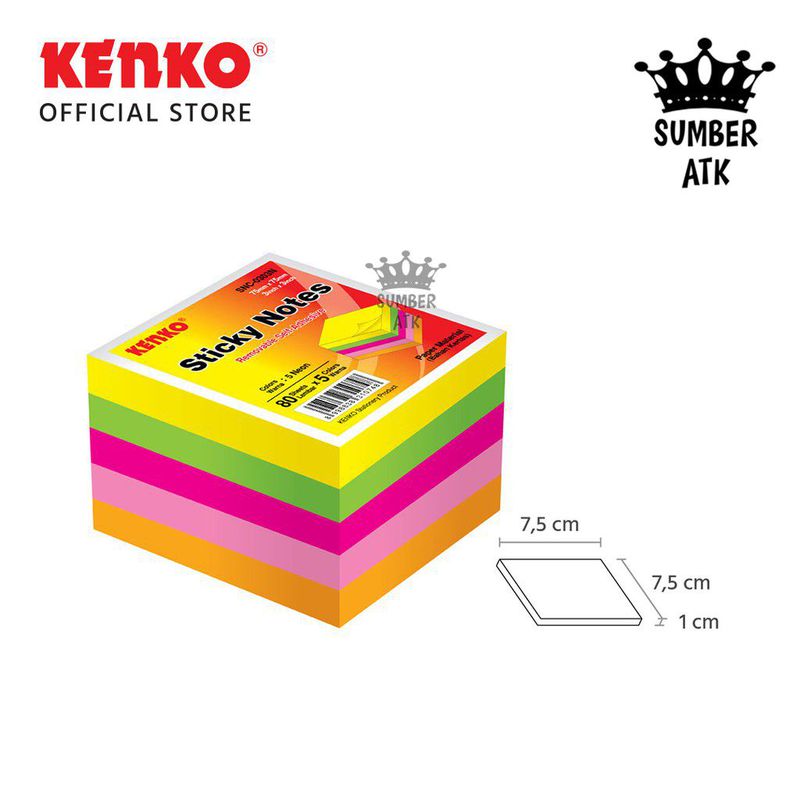 STICKY NOTE KENKO SN-0303N (3X3' 5 WARNA)