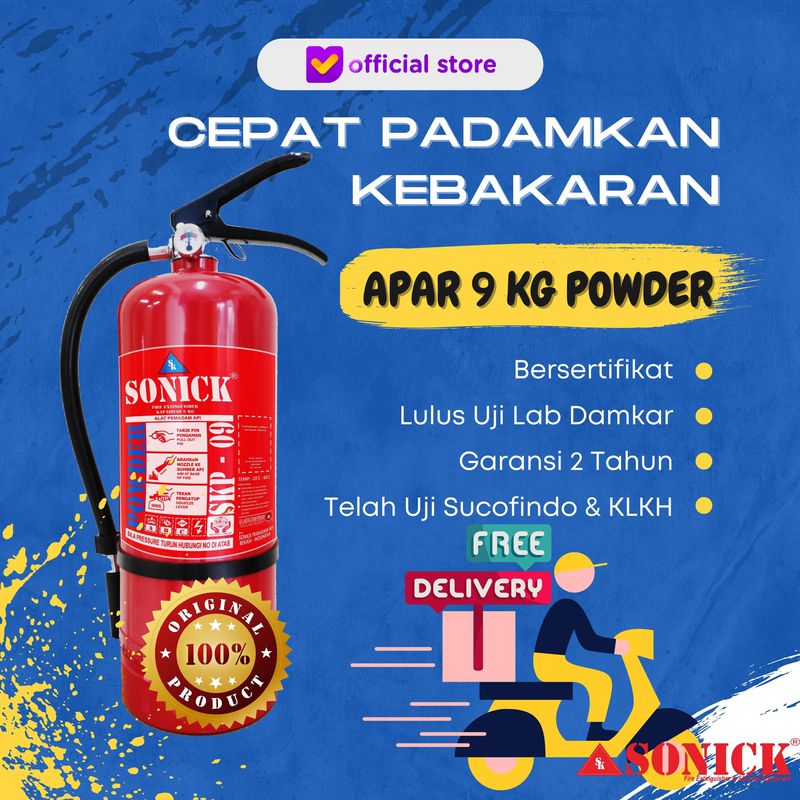 Tabung Apar 9 Kg Powder (Alat Pemadam Api Multipurpose)