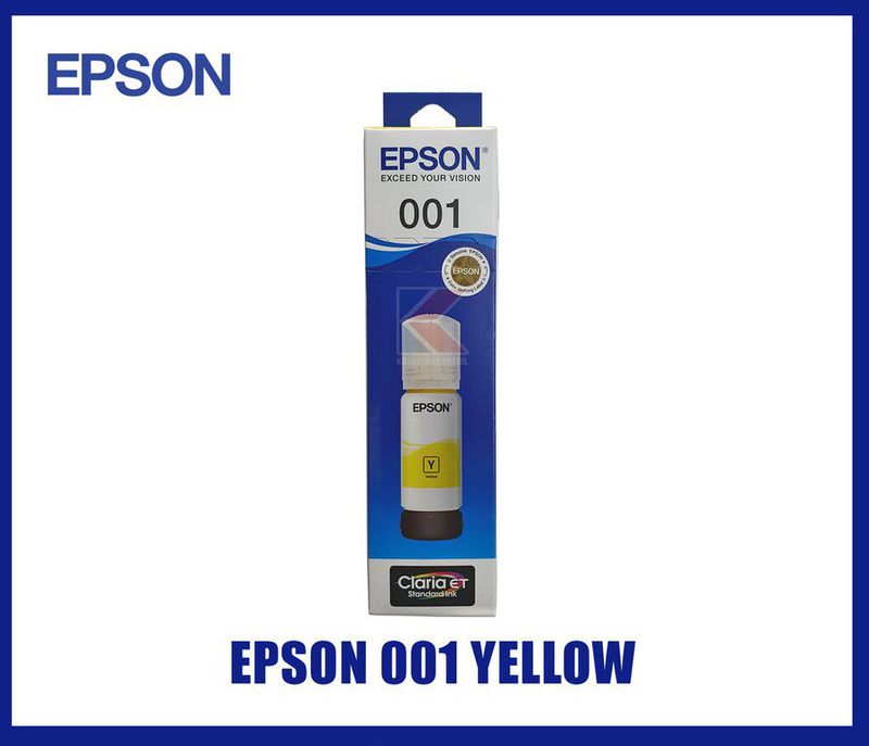 Tinta Epson 001 Yellow Original (untuk L4150 L4160 L6160 L6170 L6190)
