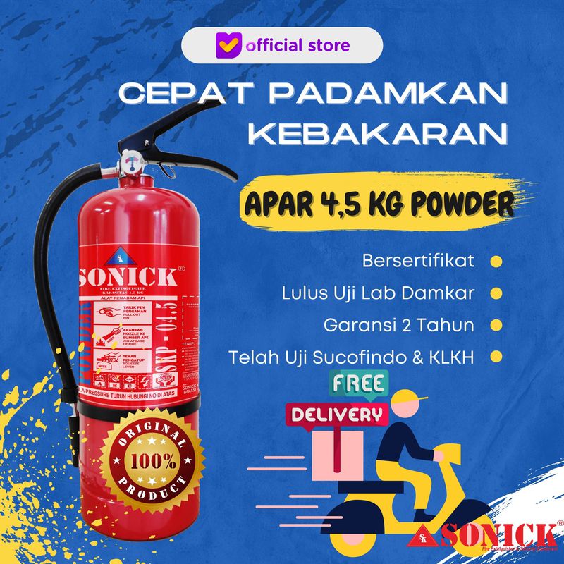 Tabung Apar 4,5 Kg Powder (Alat Pemadam Api Multipurpose)